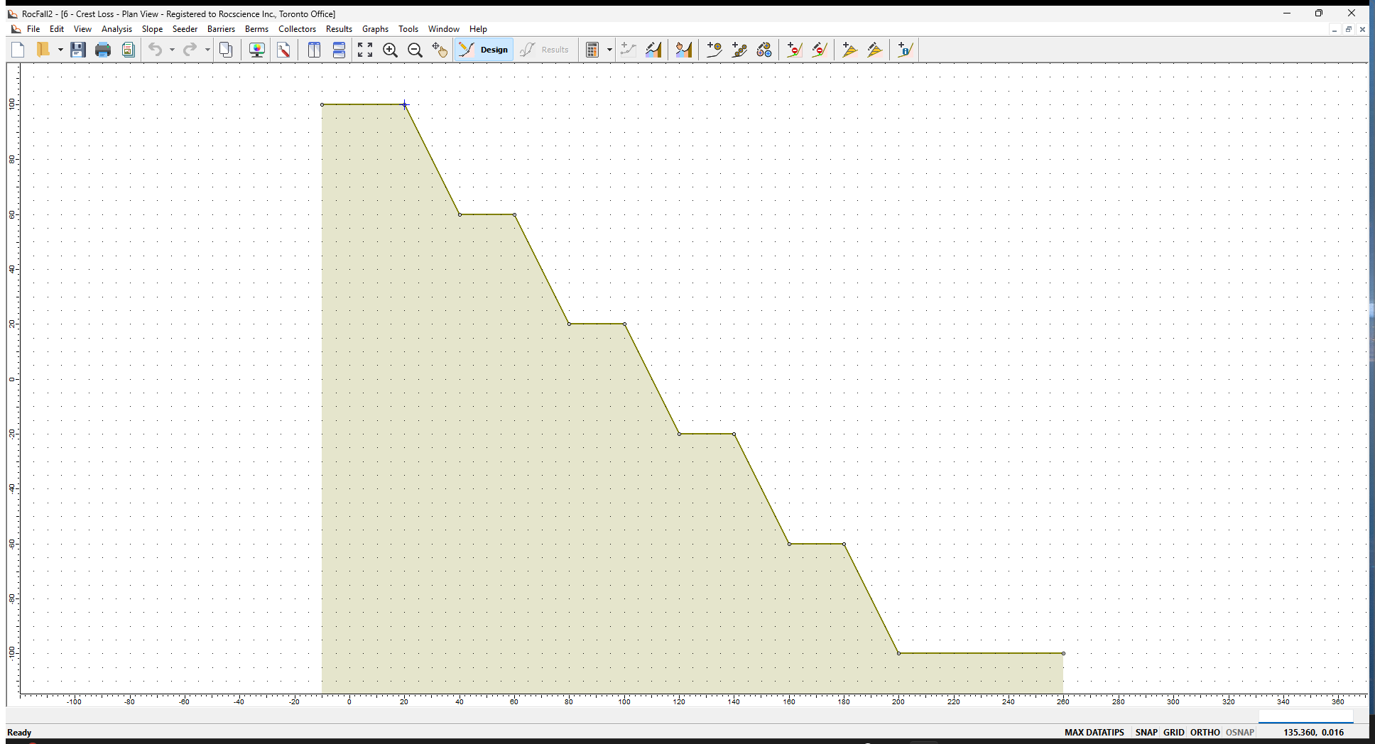 RocFall2 Tutorials | 6 - Crest Loss